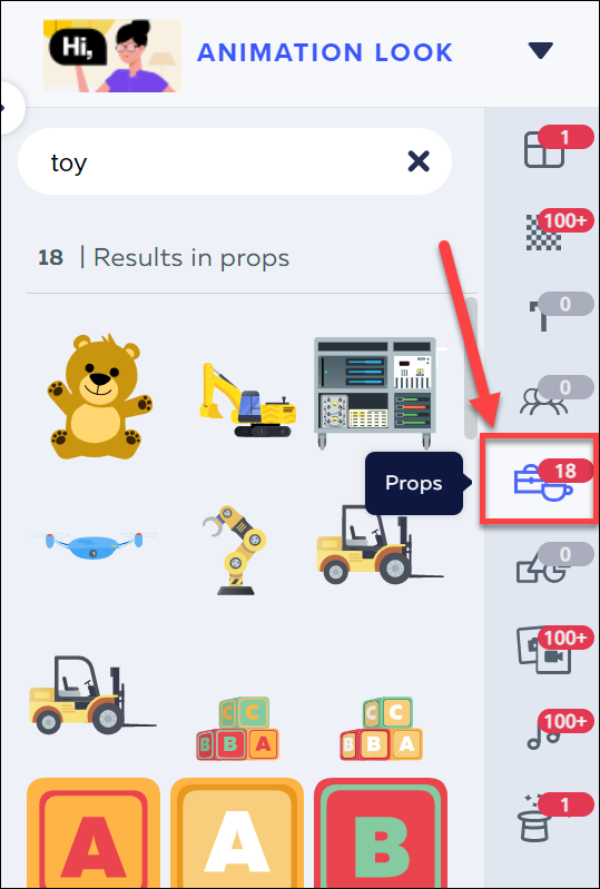 Searching in the Powtoon Libraries – Powtoon Business