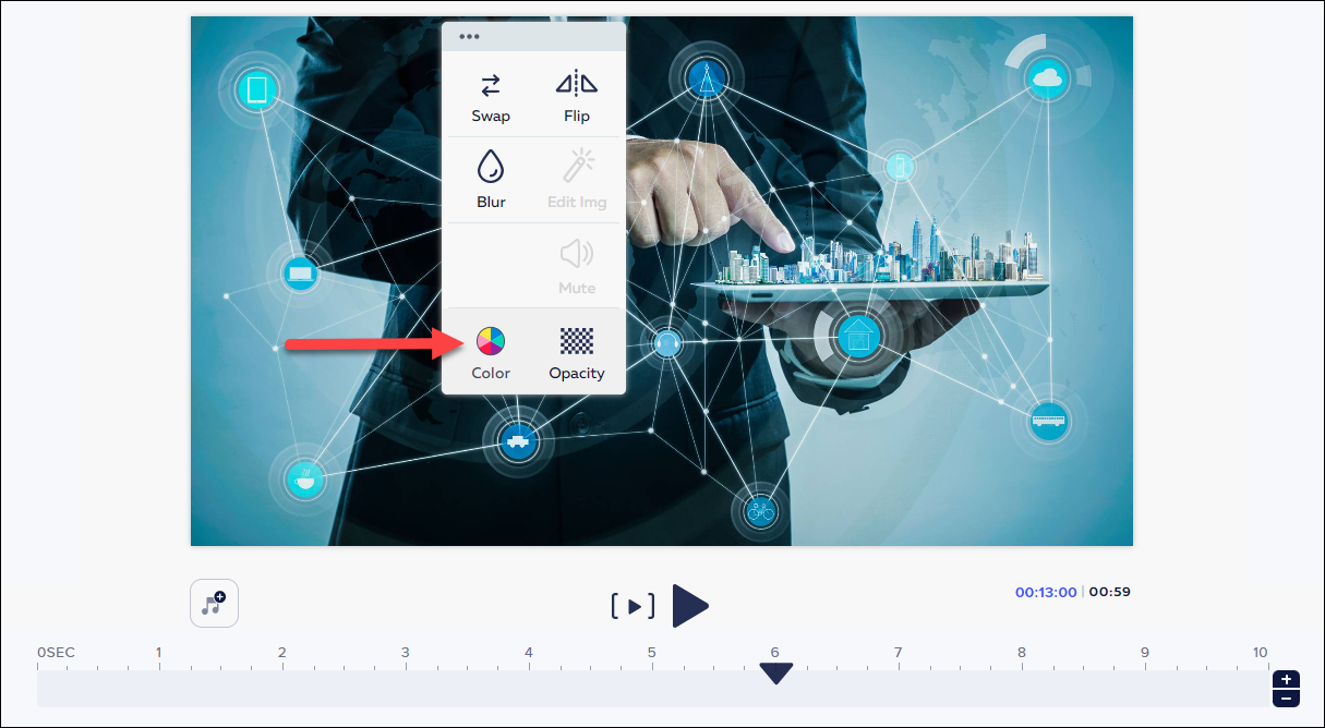Swapping a Background – Powtoon Business