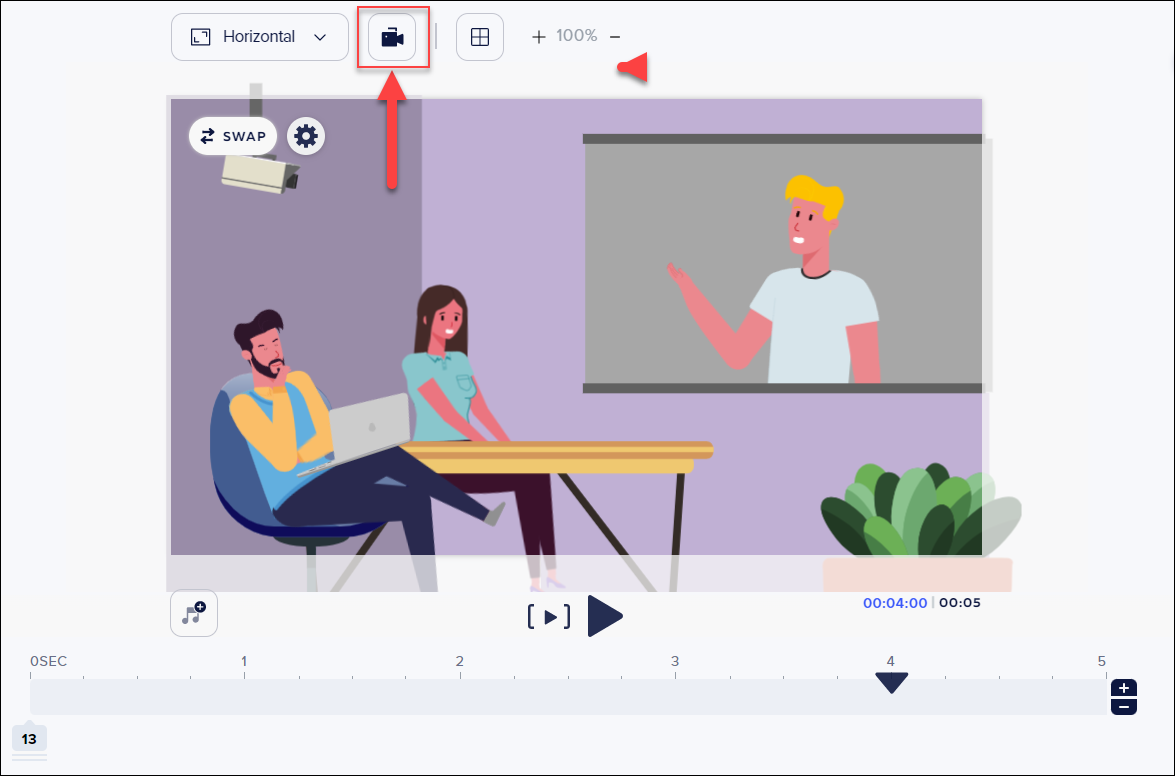 Creating a Zoom-Out Effect on an Object – Powtoon Business