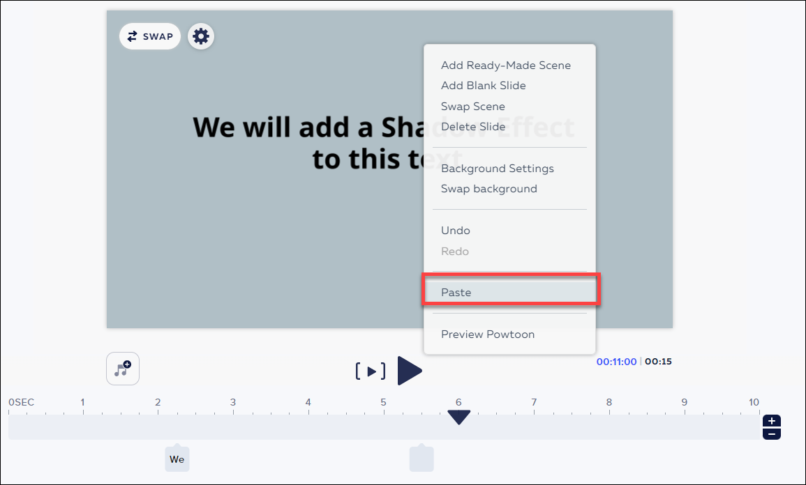 Adding A Shadow Effect To Text Powtoon Business