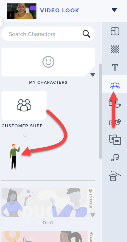 Sharing Custom Characters with Your Team – Powtoon Business
