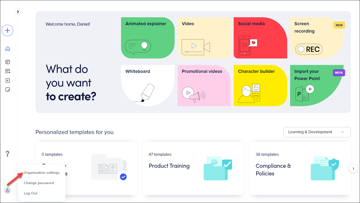 Adding your Logo – Powtoon Business