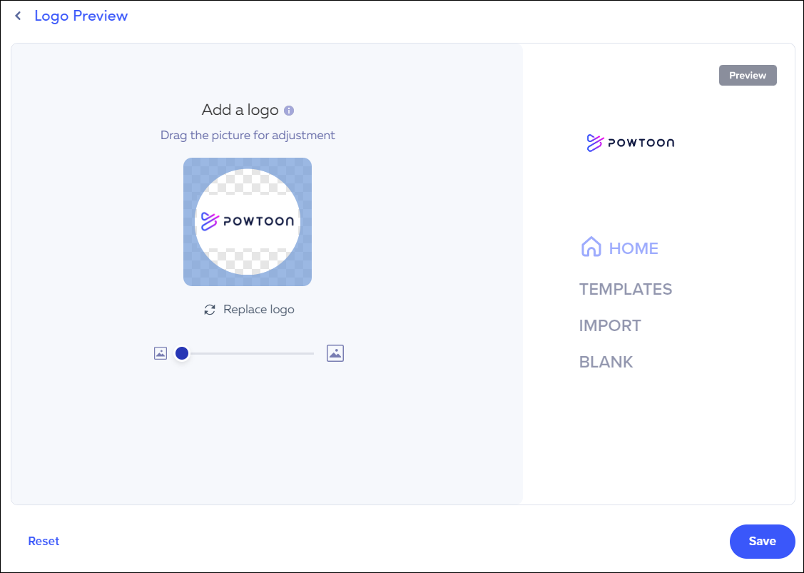 Adding your Logo – Powtoon Business