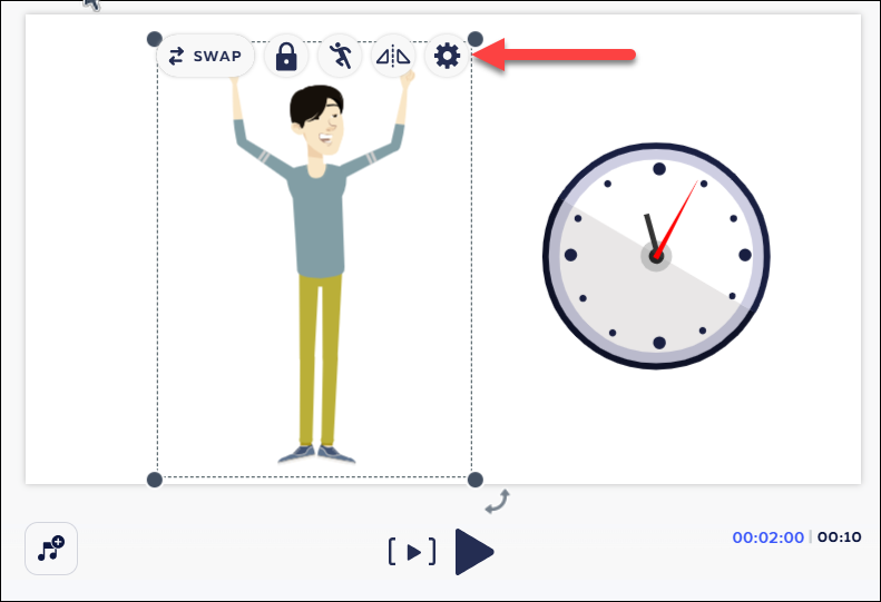 Animation Settings for Characters and Props – Powtoon Business