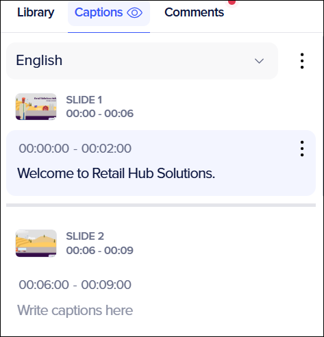 Working with Captions – Powtoon Business