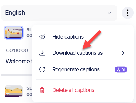 Exporting Captions – Powtoon Business