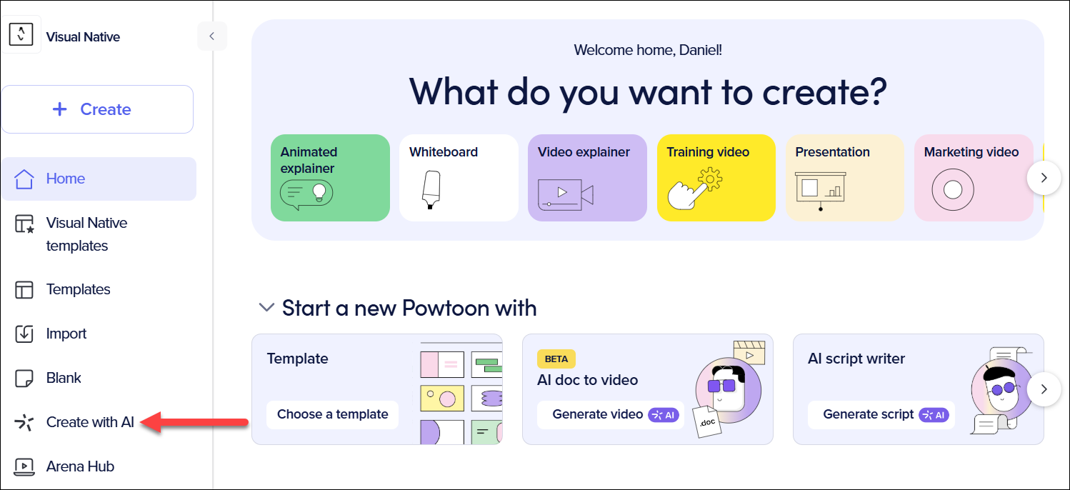 Imagine AI - Anything to Video – Powtoon Business
